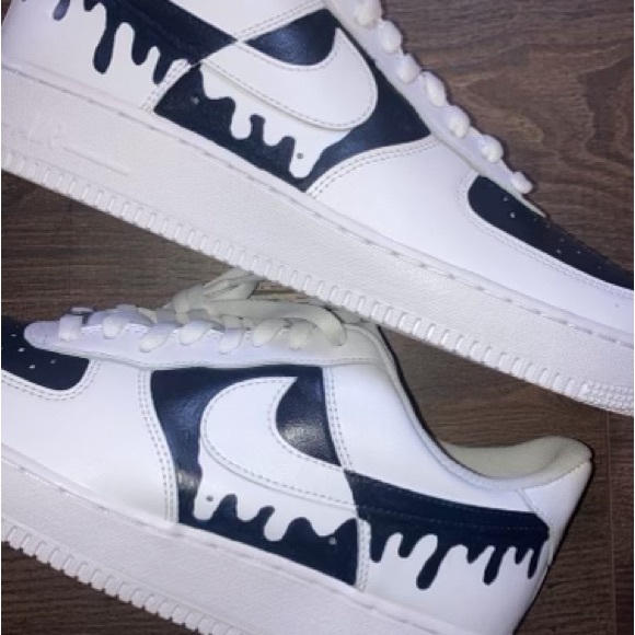 Nike | Shoes | Mens Nike 5 White Navy Custom Designer Air Force One ...